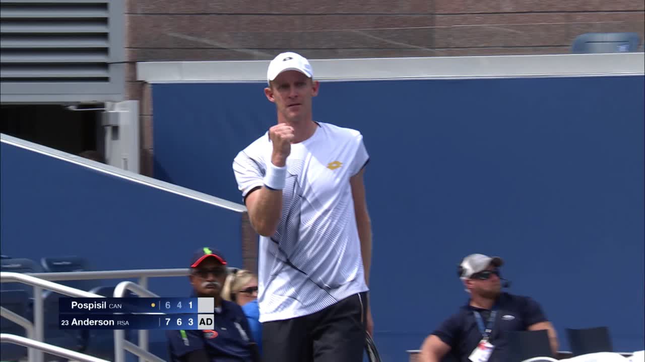 Vasek Pospisil vs. Kevin Anderson - US Open Highlights & Features ...