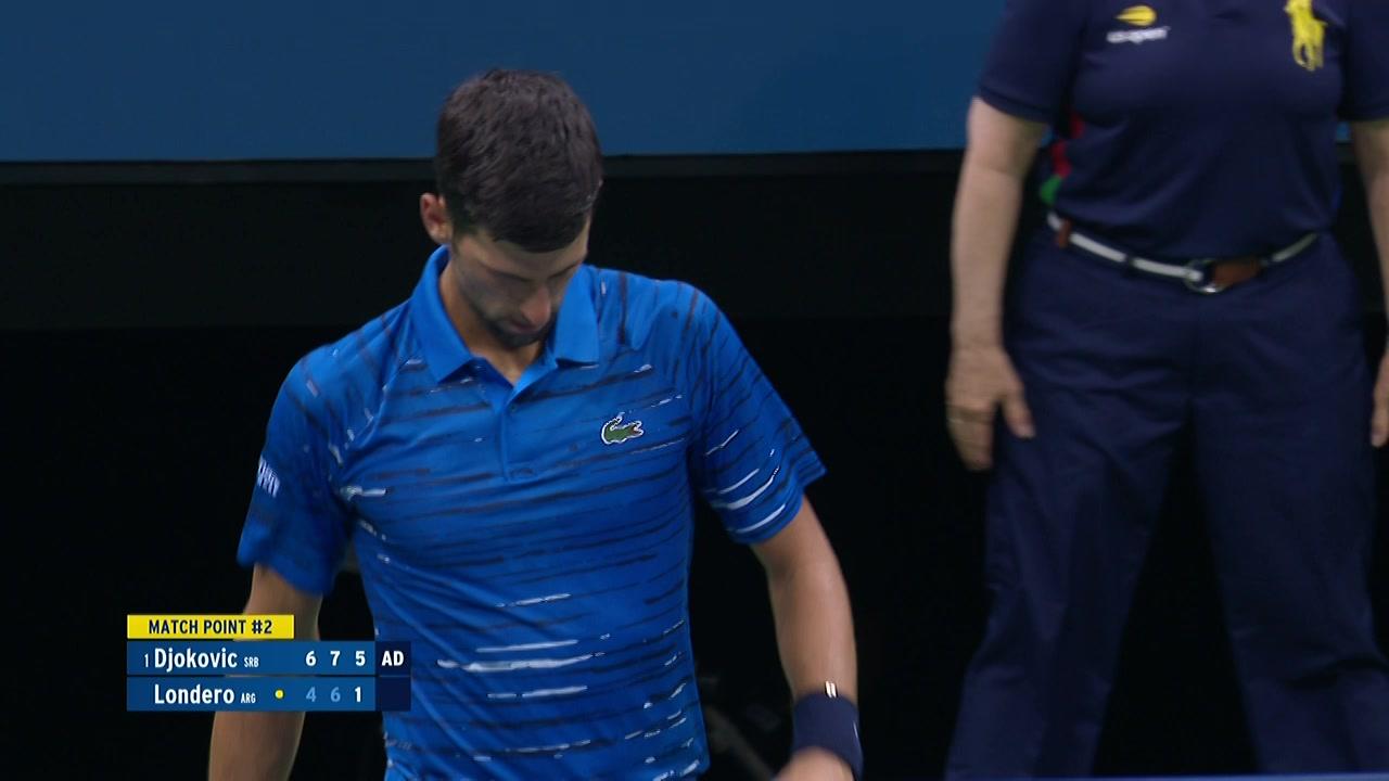 SlamTracker: Match Point; Londero loses the point with a forehand ...