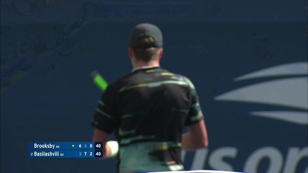 SlamTracker: Brooksby wins the point with a forehand winner. - US Open ...
