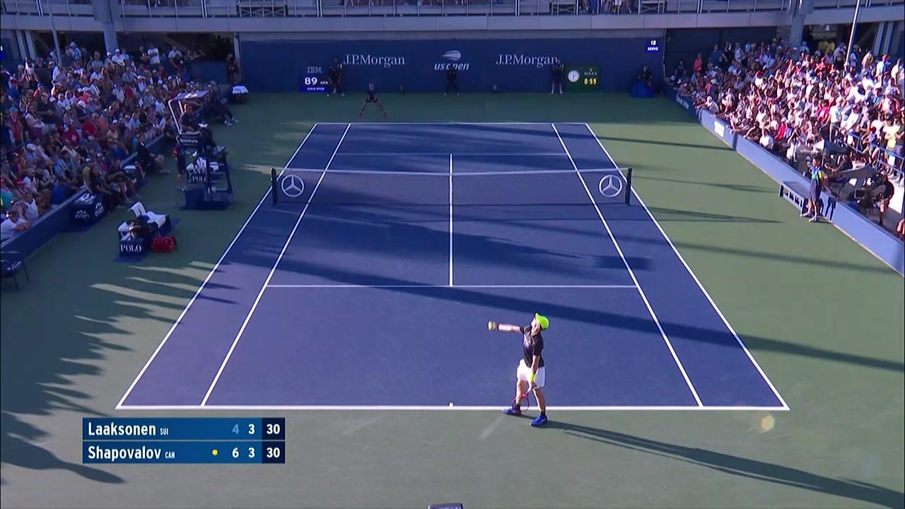 SlamTracker: Shapovalov wins the point with a forehand winner. - US ...