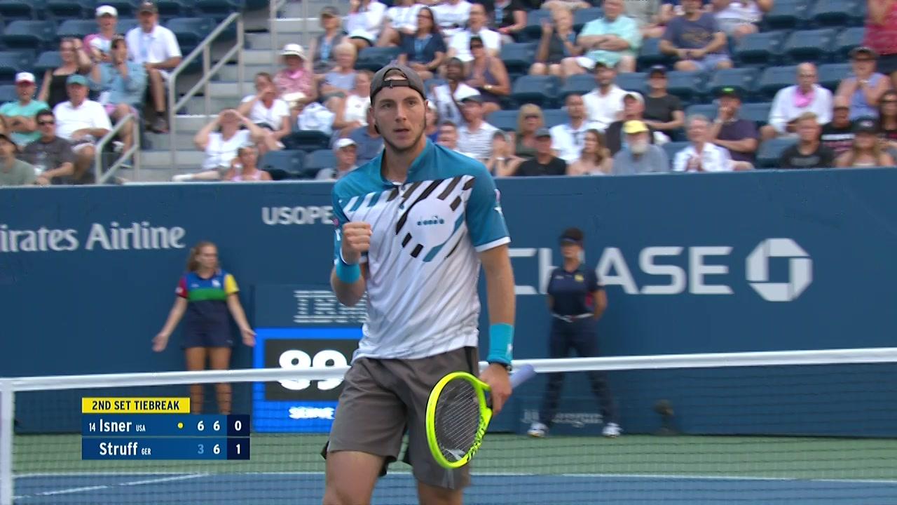 SlamTracker: Struff wins the point with a forehand winner. - US Open ...