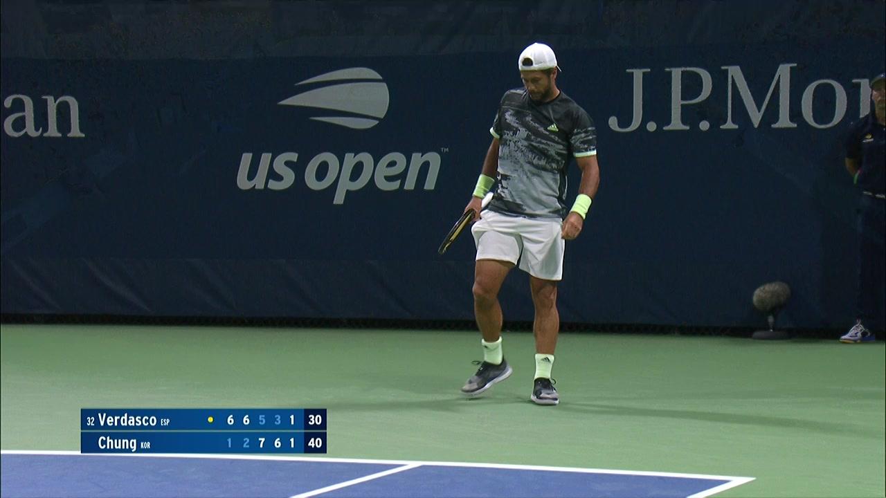SlamTracker: Verdasco wins the point with a forehand winner. - US Open ...