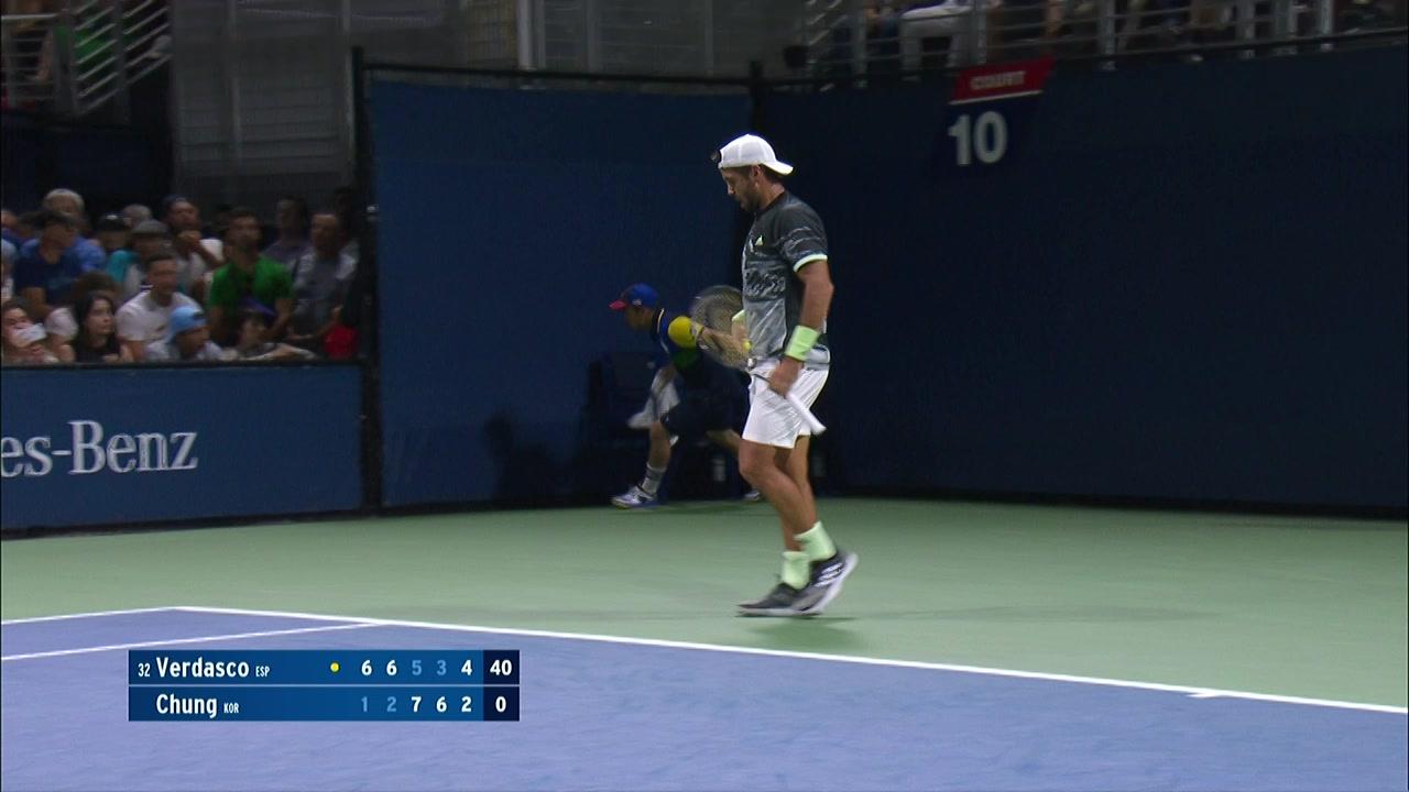 SlamTracker: Verdasco wins the point with a forehand winner. - US Open ...