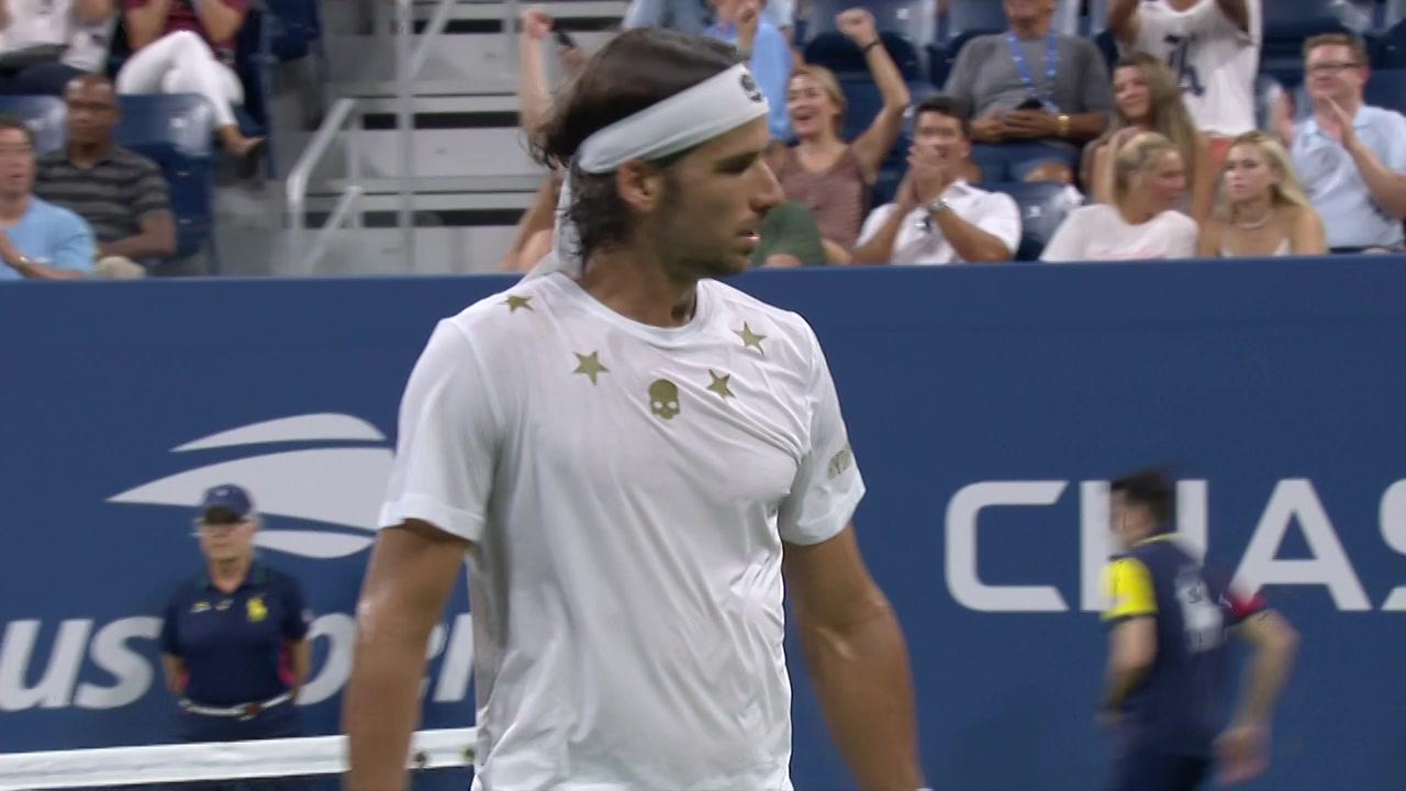 SlamTracker: Lopez wins the point with a forehand winner. - US Open ...