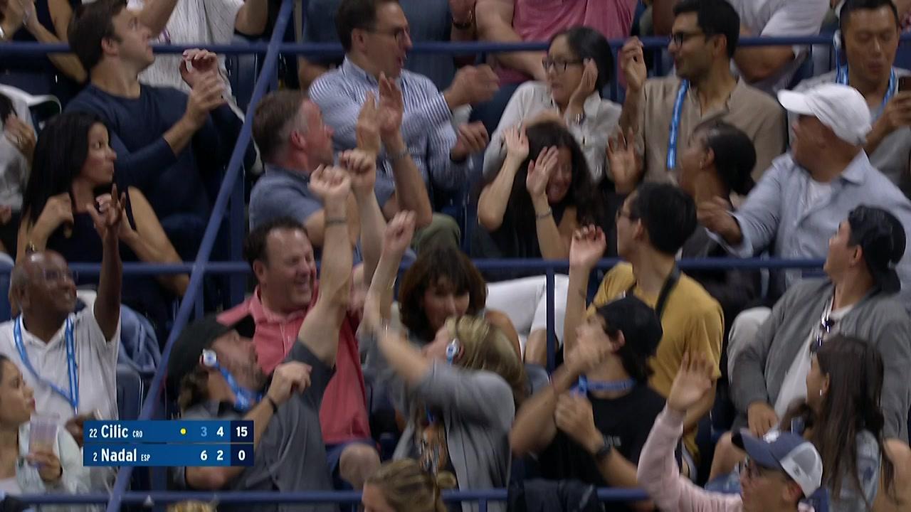 SlamTracker: Cilic wins the point with a forehand smash winner. - US ...