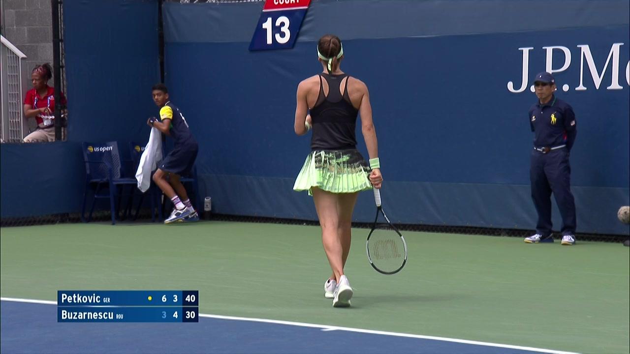 SlamTracker: Petkovic wins the point with a forehand winner. - US Open ...