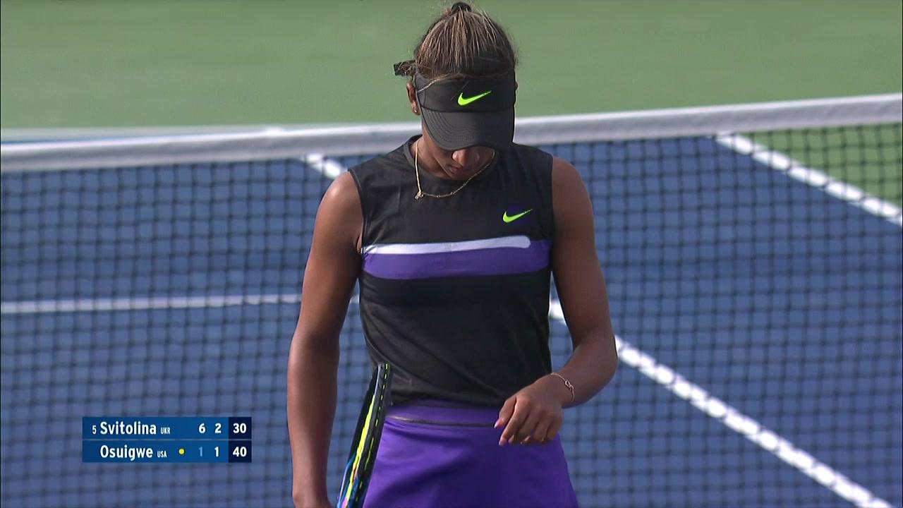 SlamTracker: Osuigwe wins the point with a forehand winner. - US Open ...