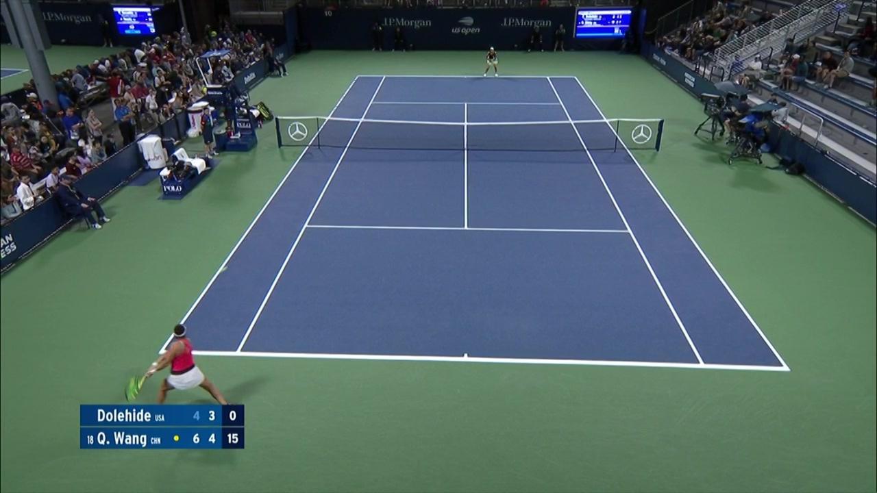 AI Match Highlight: Caroline Dolehide vs Qiang Wang - US Open ...