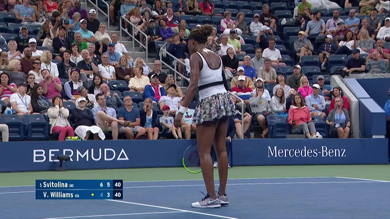 SlamTracker: Williams loses the point with a forehand unforced error ...