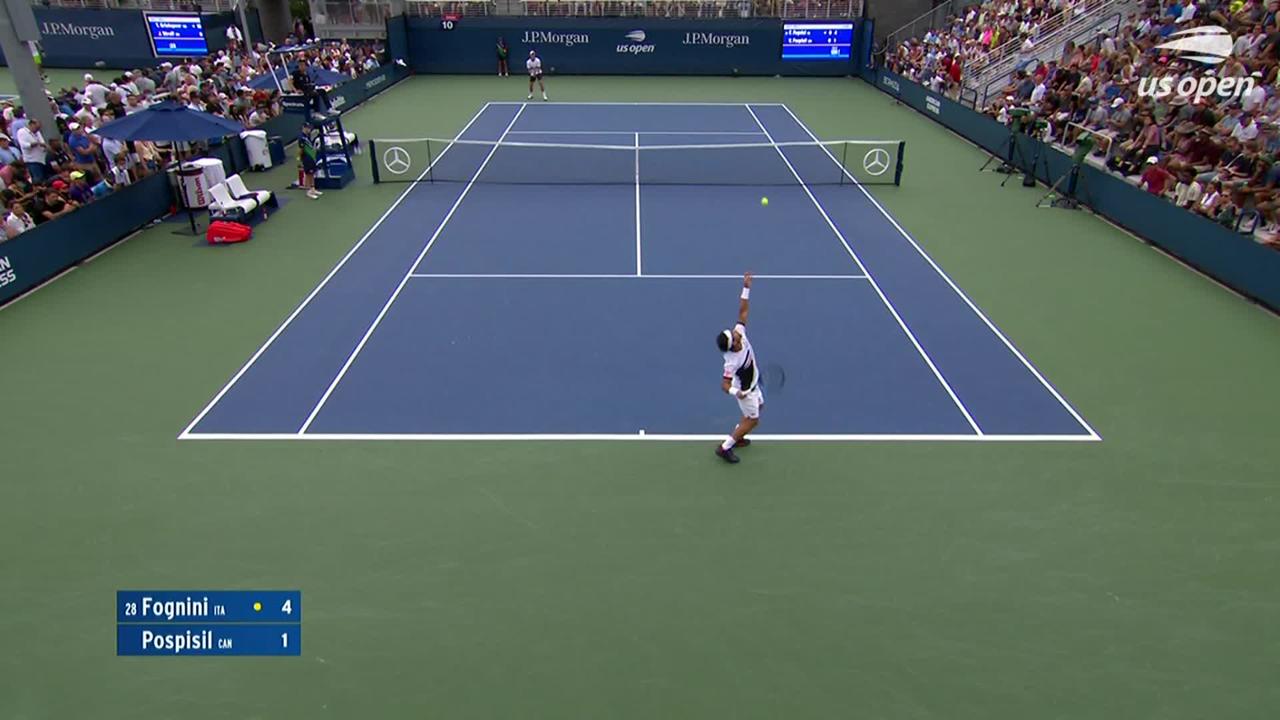 Fognini vs. Pospisil: R1 Highlights - US Open Highlights & Features ...