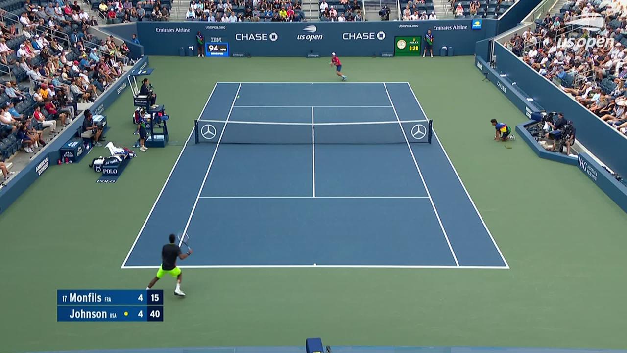 Photos: Gael Monfils vs. Steve Johnson on Day 4 at the 2021 US Open - Official Site of the 2025 ...