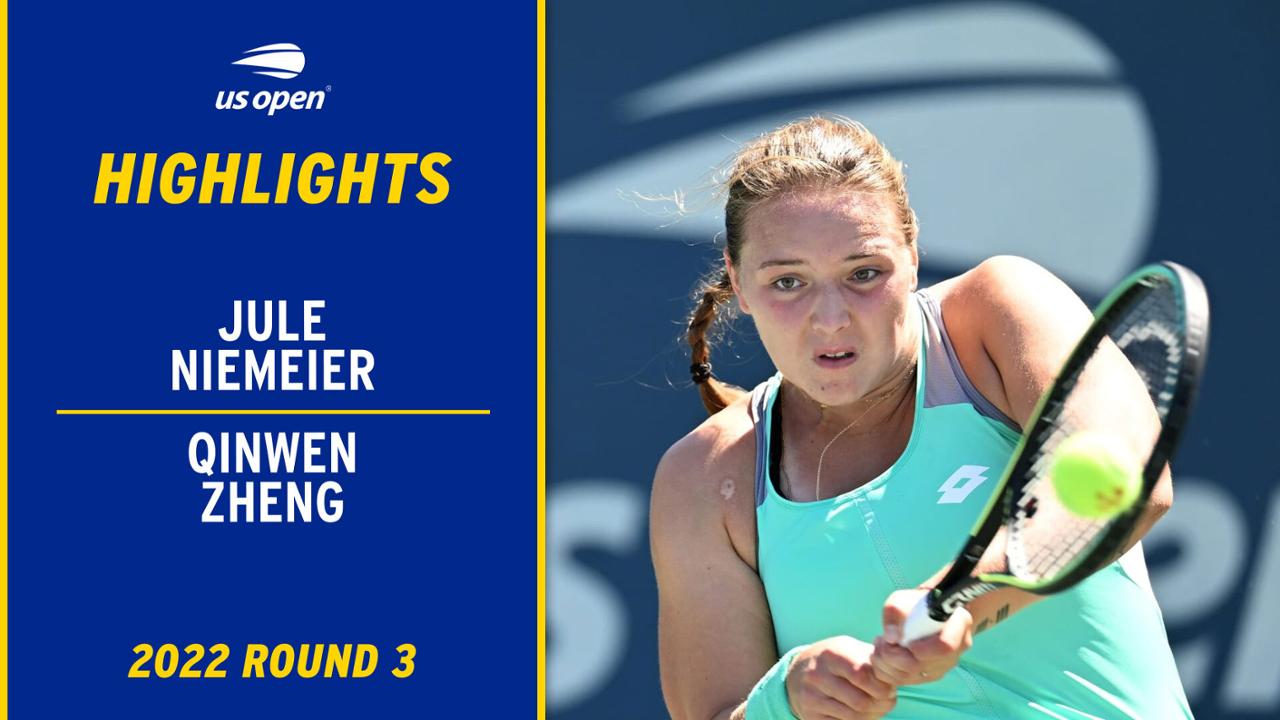 Jule Niemeier vs. Qinwen Zheng Highlights | Round 3, Set 1 - US Open ...