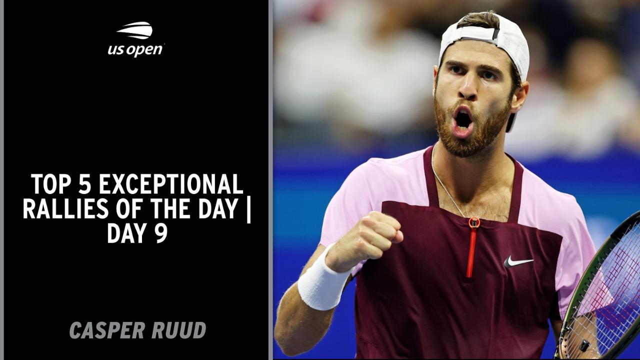 Top 5 Exceptional Rallies of the Day | Day 9 - US Open Highlights ...