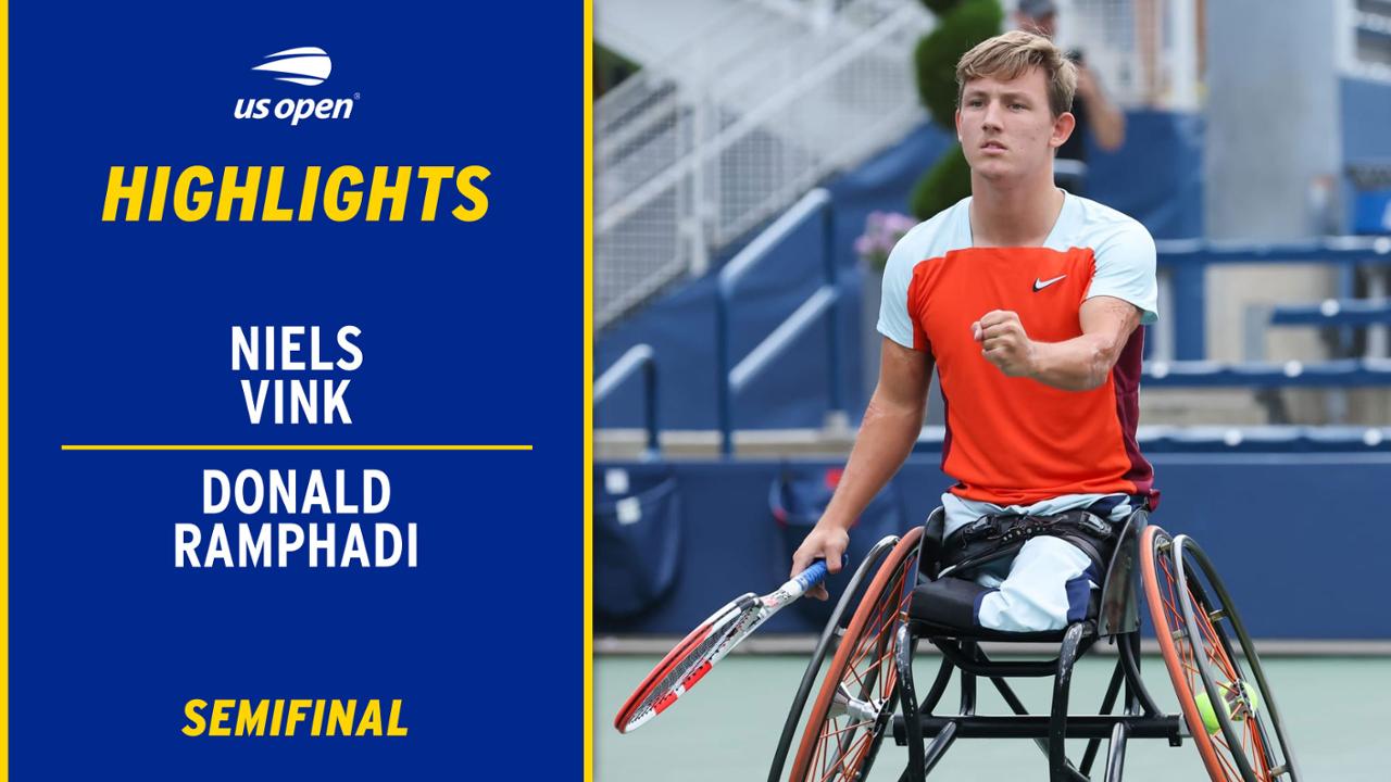 Niels Vink vs. Donald Ramphadi Highlights | Semifinal Wheelchair Quad ...