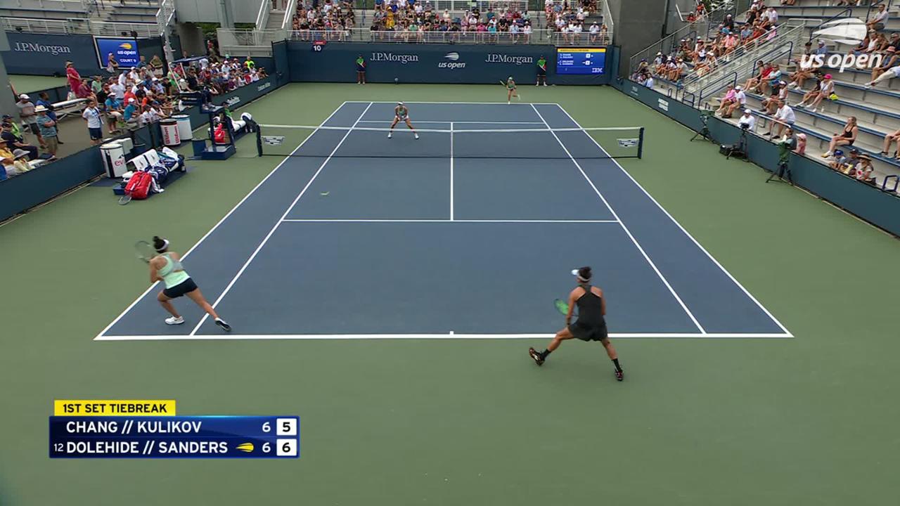 Kulikov/Chang vs. Sanders/Dolehide Highlights | Round 2 - US Open ...