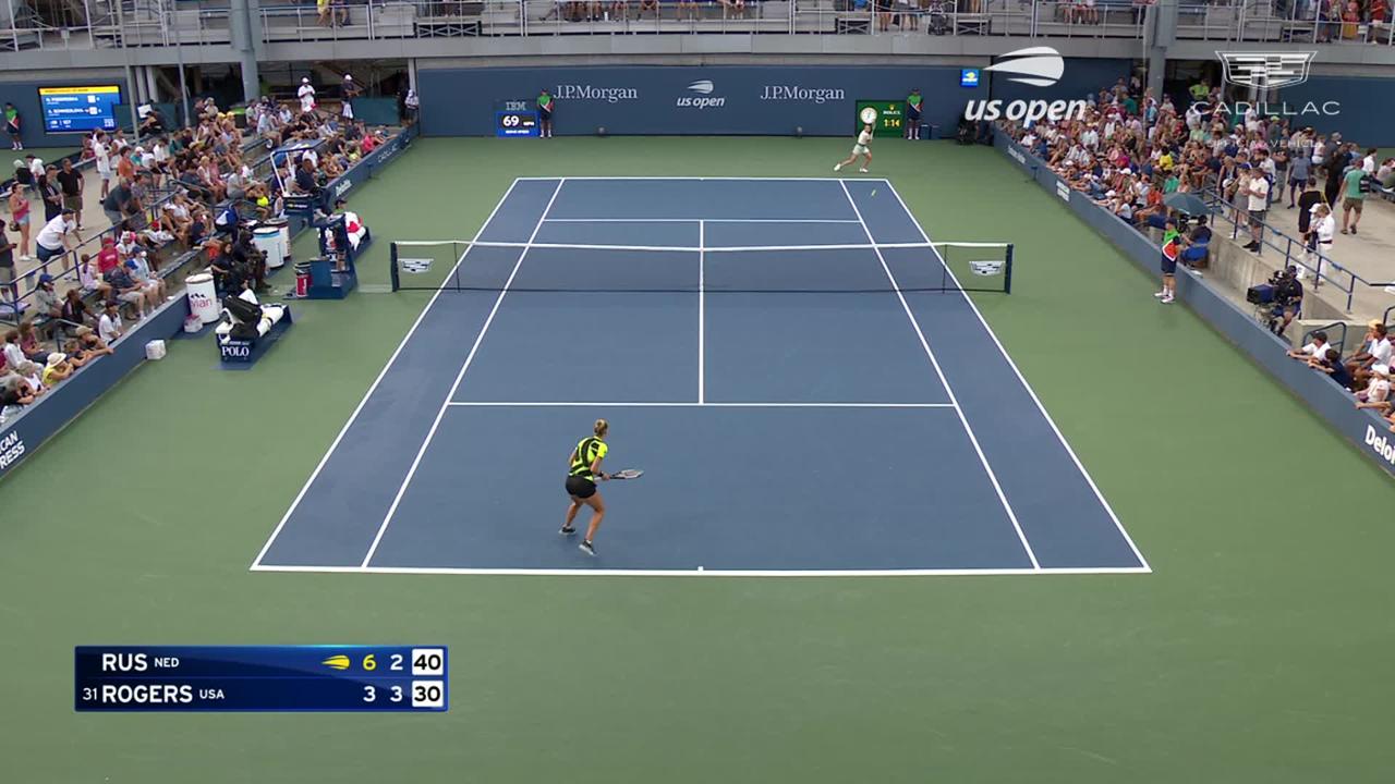 Arantxa Rus vs. Shelby Rogers Highlights | Round 1 - US Open Highlights ...