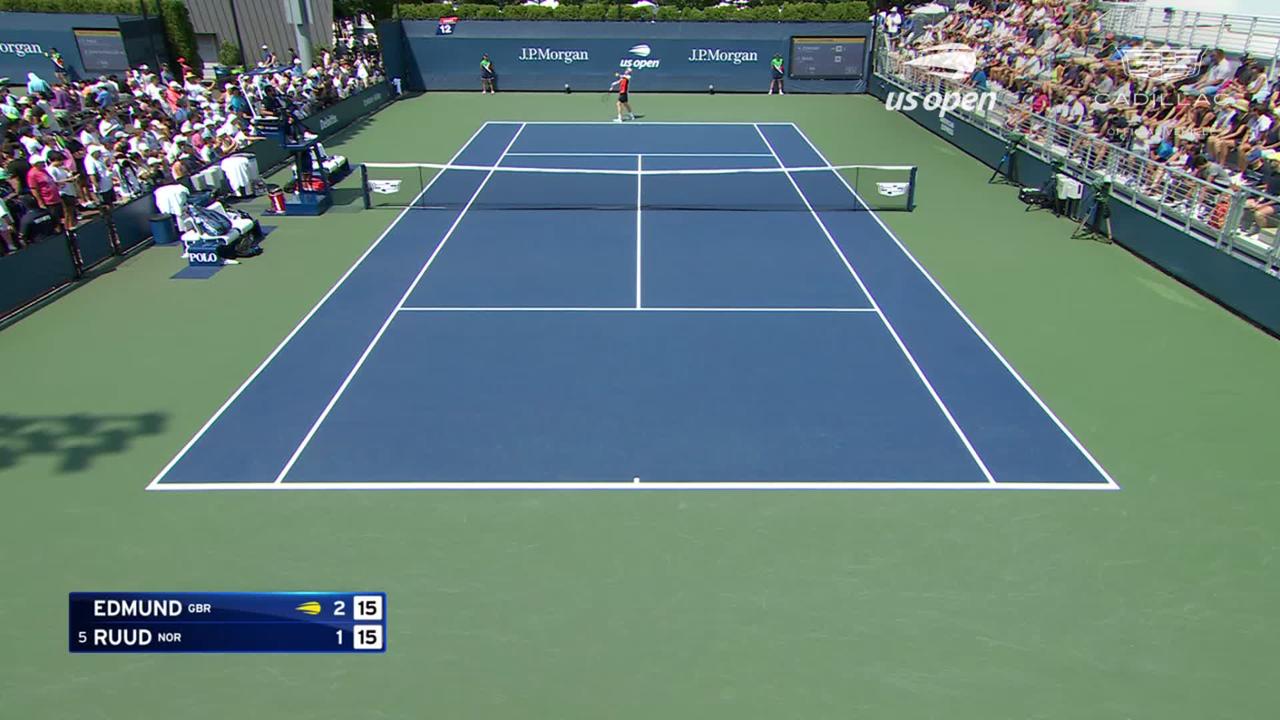 Kyle Edmund vs. Casper Ruud Highlights | Round 1, Set 1 - US Open Highlights & Features ...