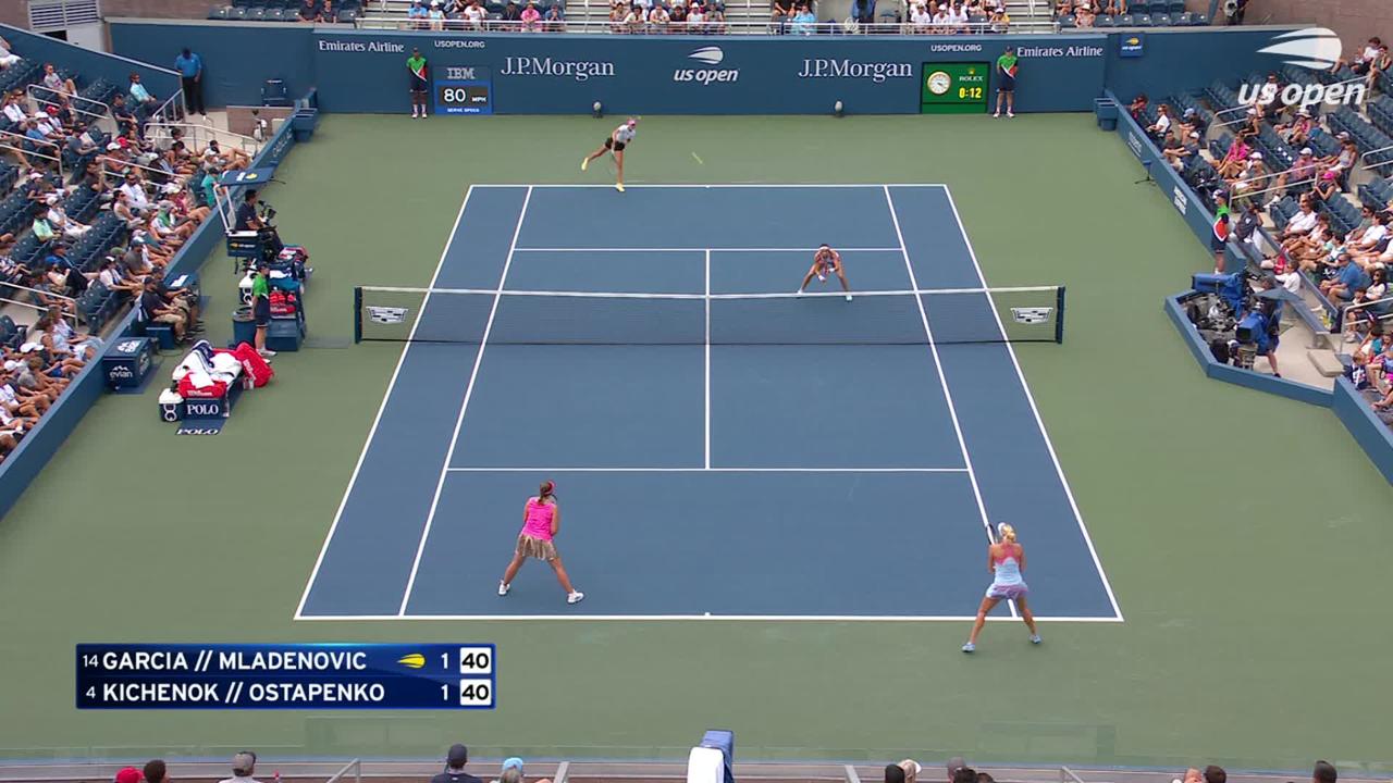 Garcia/Mladenovic vs. Kichenok/Ostapenko Highlights | Round 3 - US Open ...