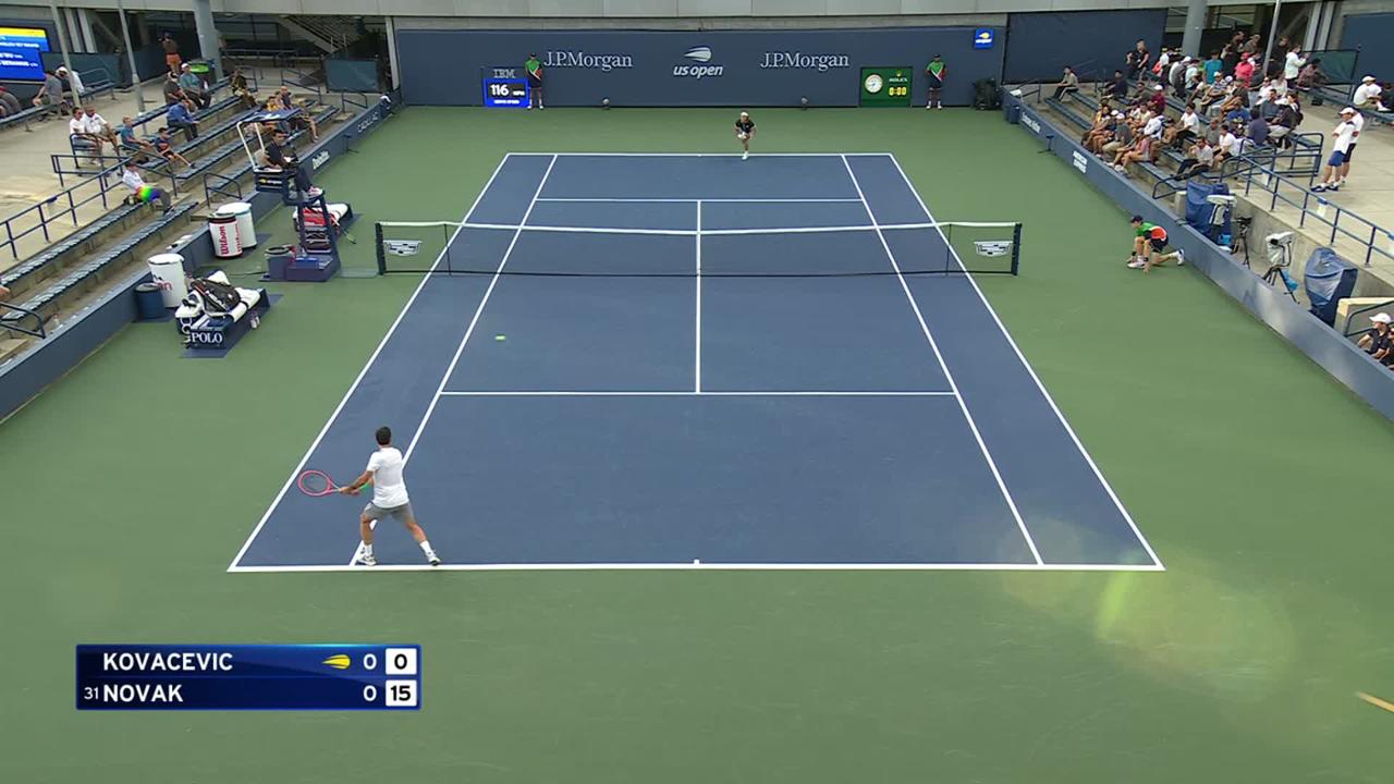 Aleksandar Kovacevic vs. Dennis Novak Extended Highlights | Round 1 ...