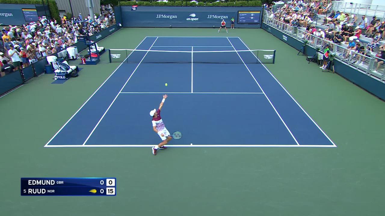 Kyle Edmund vs. Casper Ruud Extended Highlights | Round 1 - US Open Highlights & Features ...