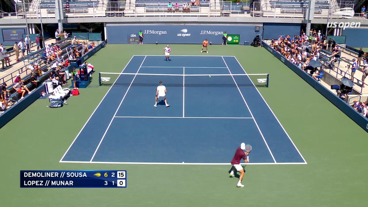 Demoliner/Sousa vs. Lopez/Munar Extended Highlights | Round 2 - US Open ...