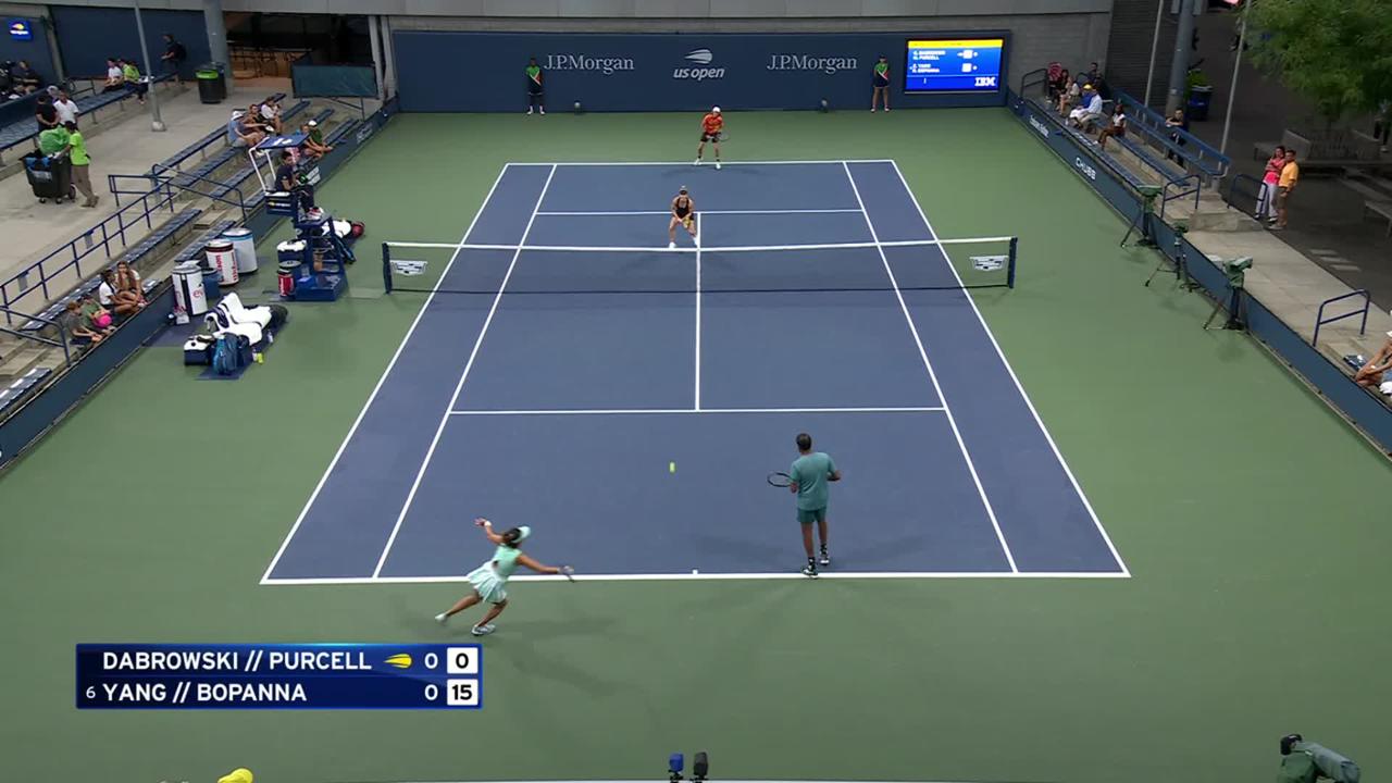 Dabrowski/Purcell vs. Yang/Bopanna Extended Highlights | Round 1 - US ...