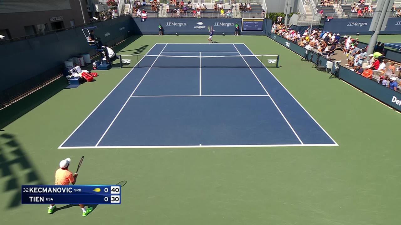 Miomir Kecmanovic vs. Learner Tien Extended Highlights | Round 1 - US ...