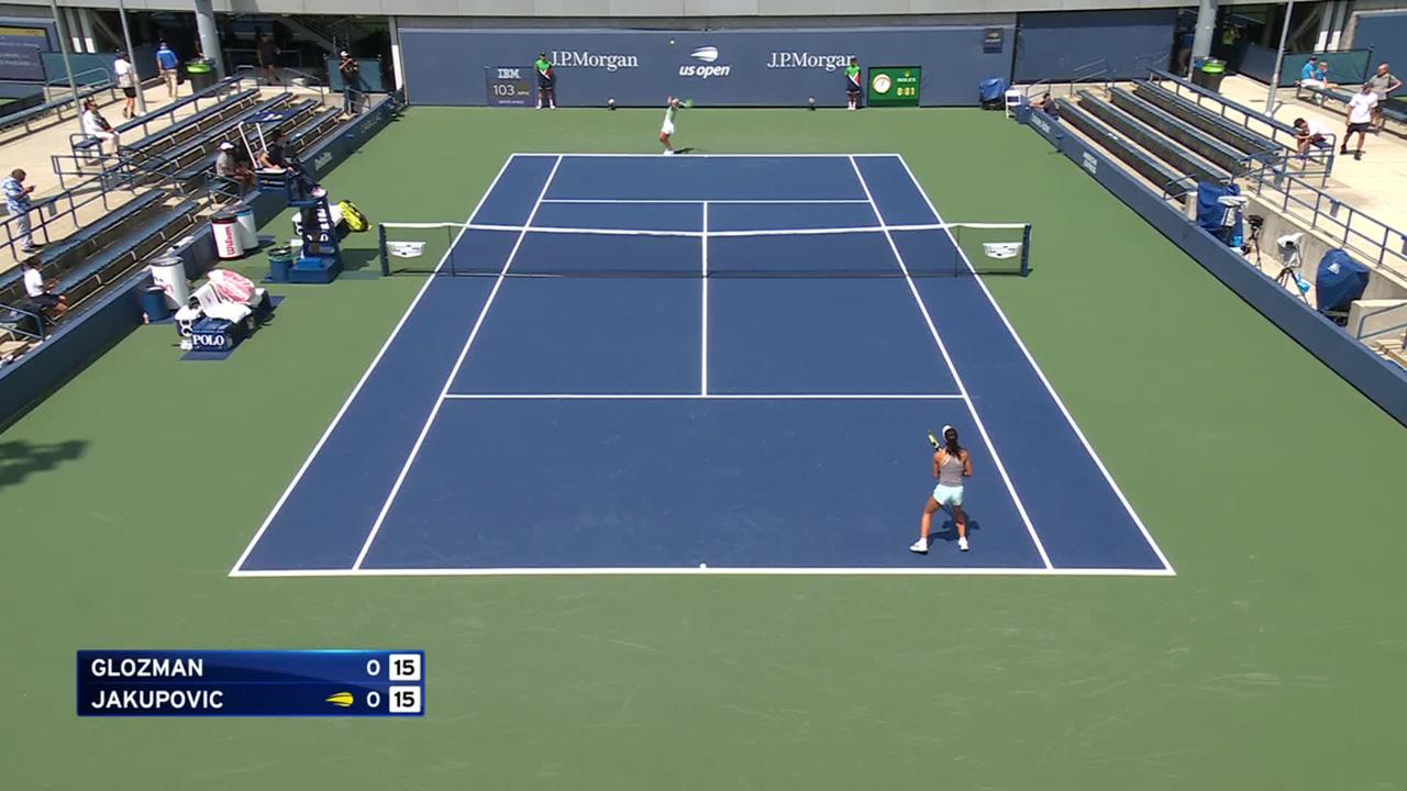 Valerie Glozman vs. Dalila Jakupovic Extended Highlights | Round 1 ...