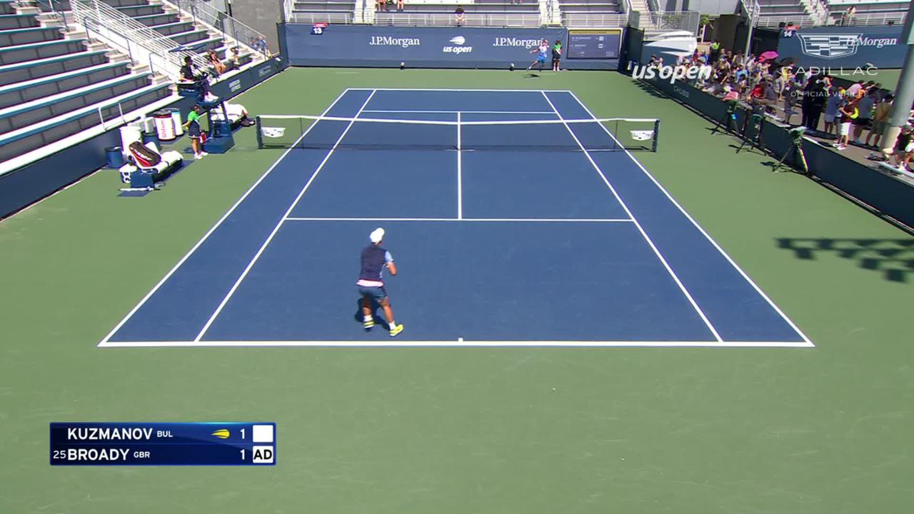 Dimitar Kuzmanov vs. Liam Broady Highlights | Round 2 Qualifying - US ...