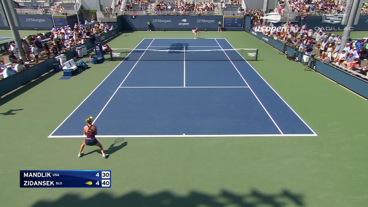 Elizabeth Mandlik vs. Tamara Zidansek Highlights | Round 1 - US Open ...