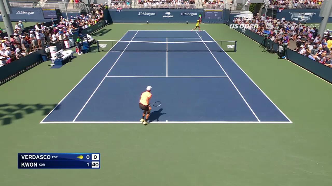 Fernando Verdasco vs. Soonwoo Kwon Highlights | Round 1 - US Open ...