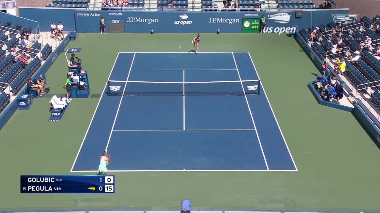 Jessica Pegula vs. Viktorija Golubic Highlights | Round 1, Set 1 - US ...