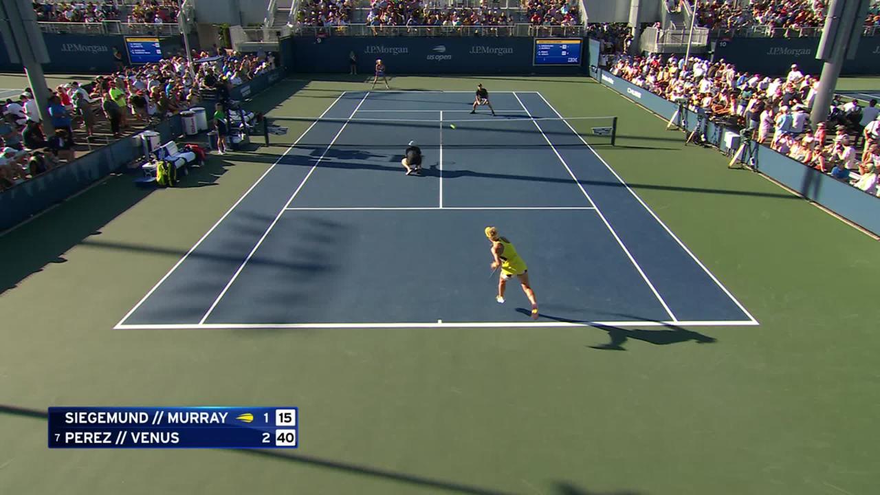 Siegemund/Murray vs. Venus/Perez Highlights | Round 1 - US Open ...