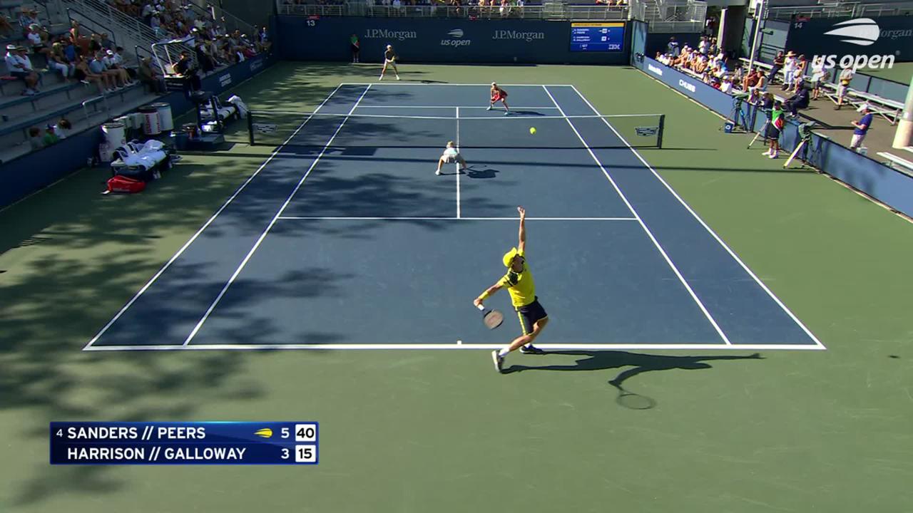 Peers/Sanders vs. Galloway/Harrison Highlights | Round 1, Set 1 - US ...