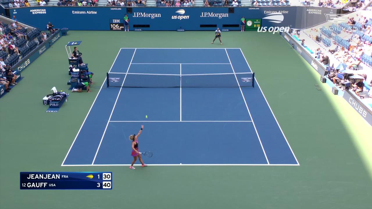 Leolia Jeanjean vs. Coco Gauff Highlights | Round 1 - US Open ...