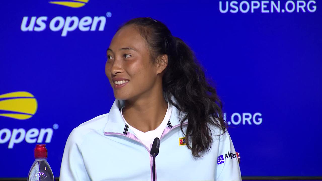 Zheng Qinwen Press Conference | Round 2 - US Open Highlights & Features ...