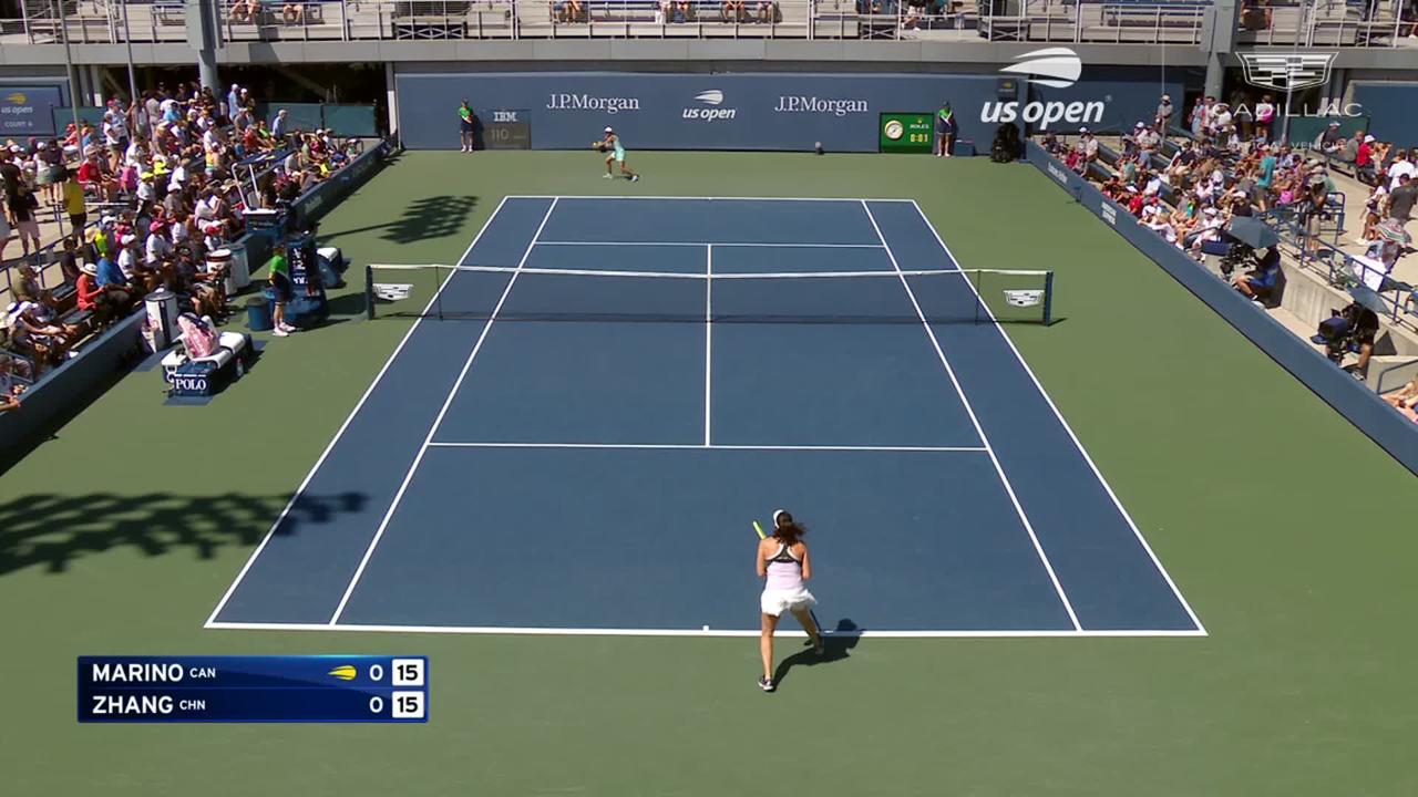 Zhang rolls past Marino into US Open fourth round - Official Site of the 2024 US Open Tennis ...