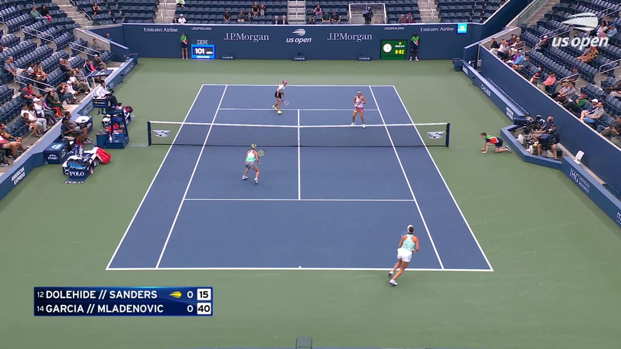 Sanders/Dolehide vs. Garcia/Mladenovic Highlights | Quarterfinal, Set 1 ...