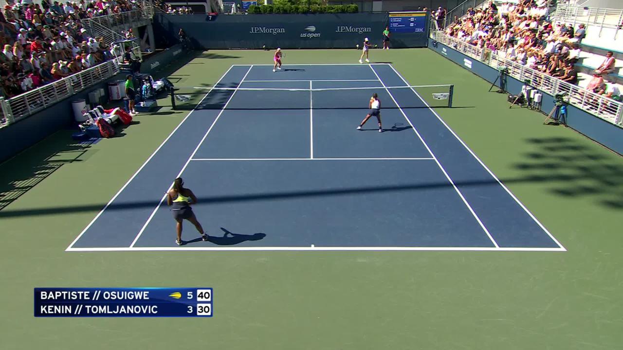 Baptiste/Osuigwe vs. Kenin/Tomljanovic Highlights | Round 1 - US Open Highlights & Features ...