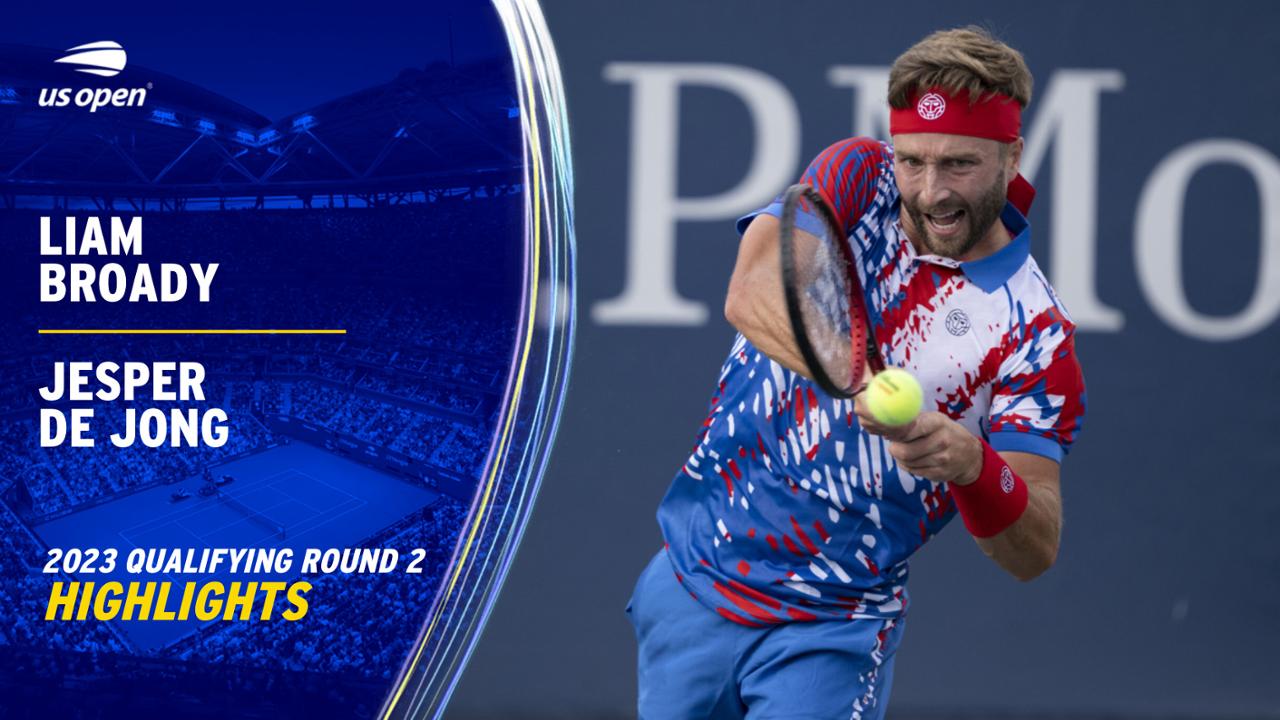 Broady vs. de Jong Highlights | Qualifying Round 2 - US Open Highlights ...