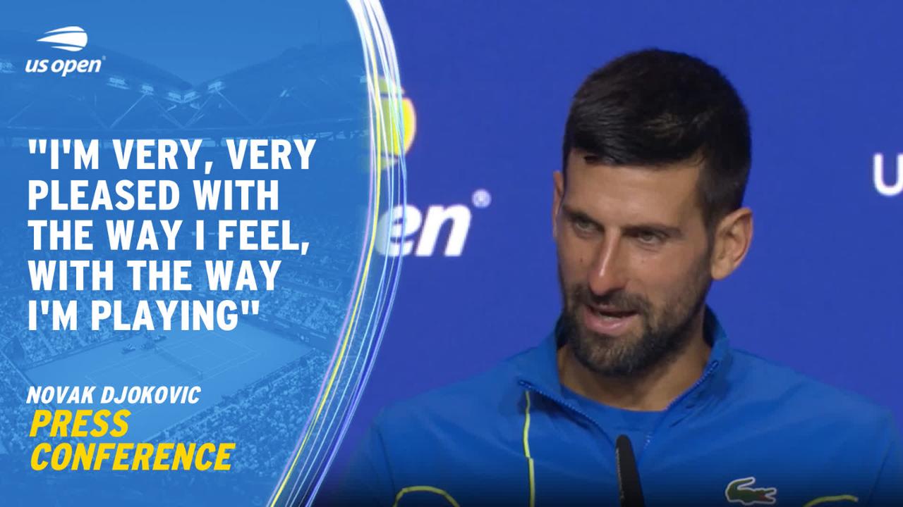 Novak Djokovic Press Conference | Round 1 - US Open Highlights ...