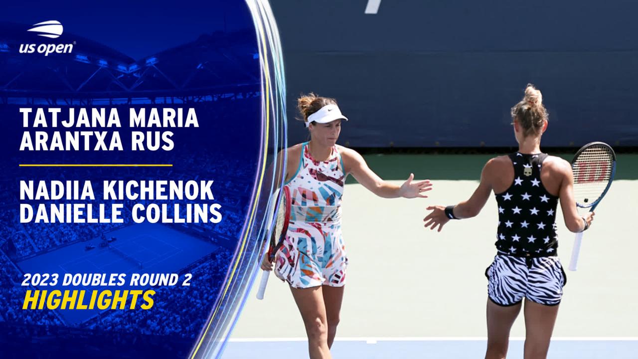 Maria/Rus vs. Collins/Kichenok Highlights | Round 2 - US Open ...