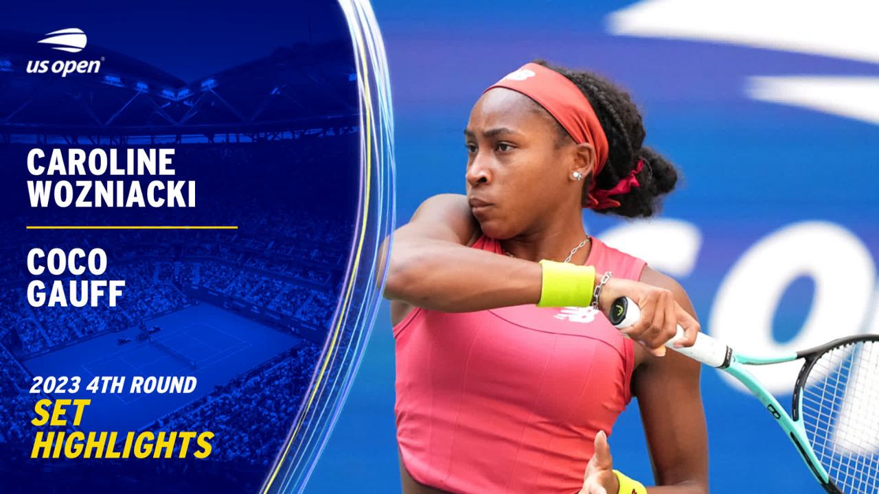 Wozniacki vs. Gauff Highlights | Round 4, Set 1 - US Open Highlights ...