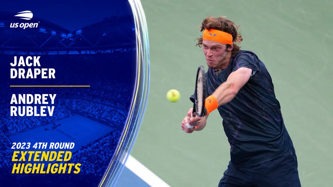 Draper vs Rublev Extended Highlights | Round 4 - US Open Highlights ...