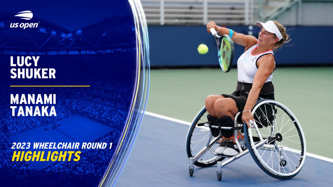 Shuker vs. Tanaka Wheelchair Highlights | Round 1 - US Open Highlights ...