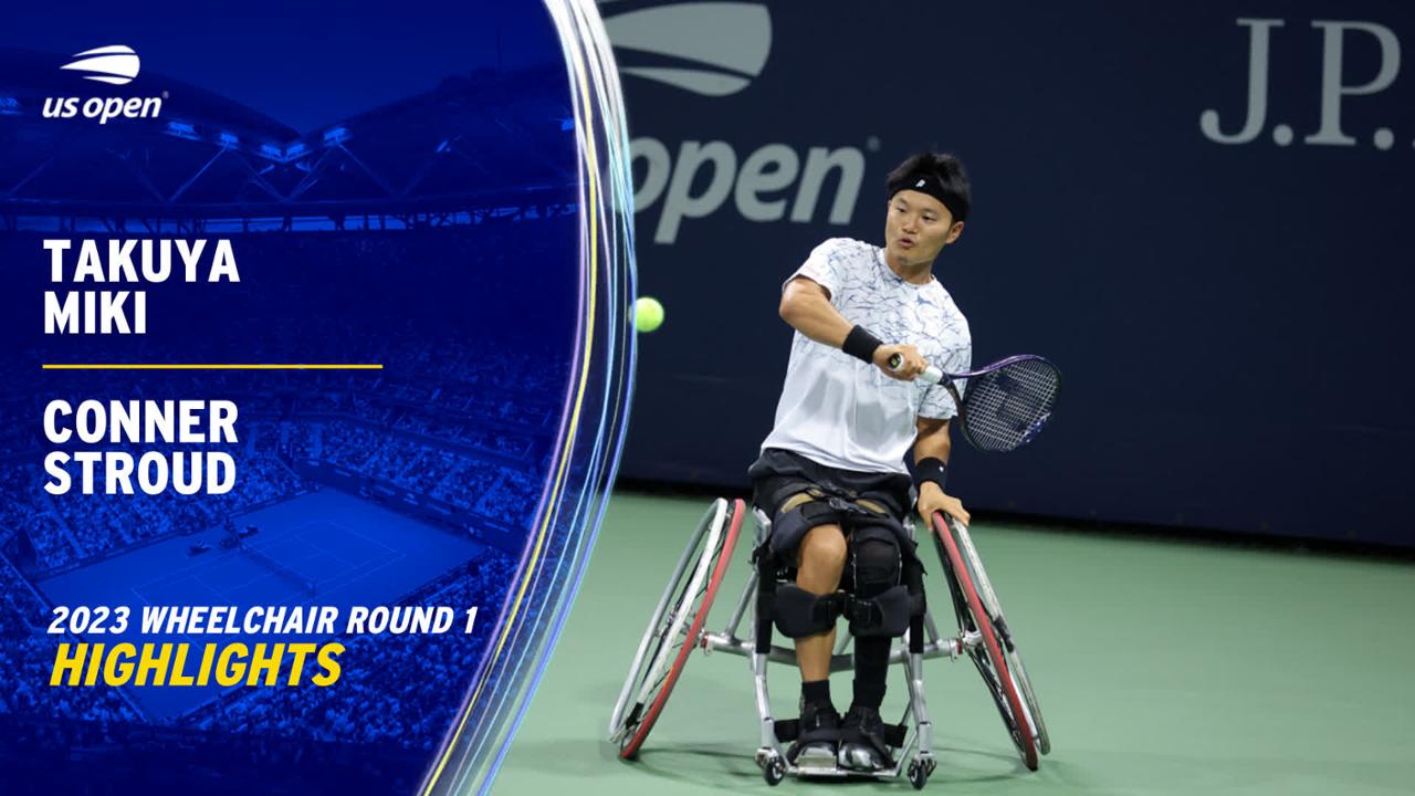 Miki vs. Stroud Wheelchair Highlights | Round 1 - US Open Highlights ...