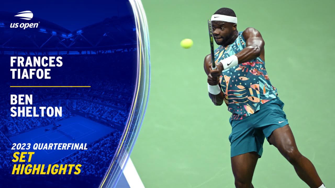 Tiafoe vs. Shelton Highlights | Quarterfinal, Set 2 - US Open ...
