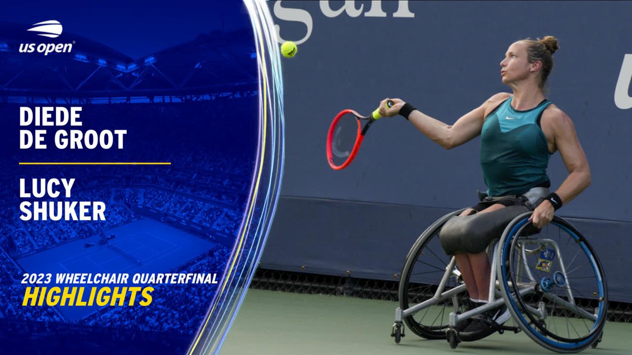 de Groot vs. Lucy Shuker Wheelchair Highlights | Quarterfinals - US ...