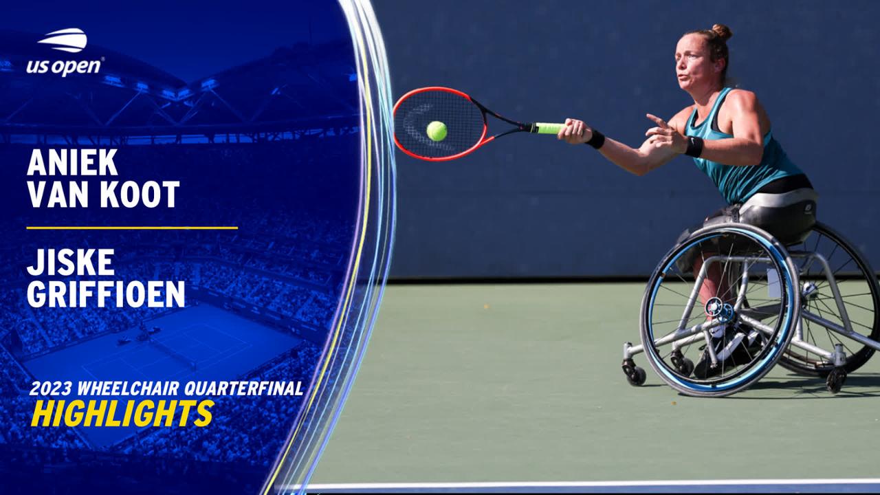 van Koot vs. Griffioen Wheelchair Highlights | Quarterfinal - US Open ...