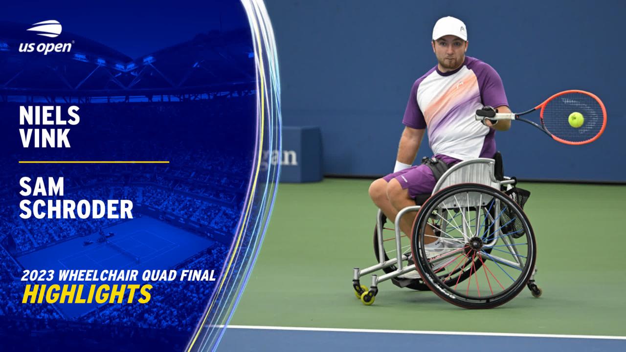 Best photos of Sam Schroder vs. Niels Vink, 2023 US Open wheelchair ...